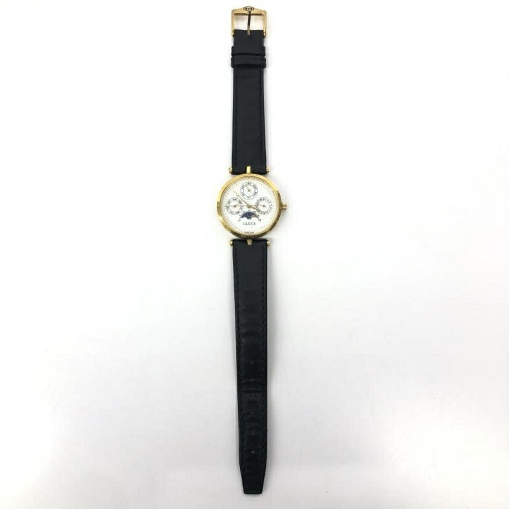Gucci Moon Phase Triple Calendar Quartz White Dial - Gem